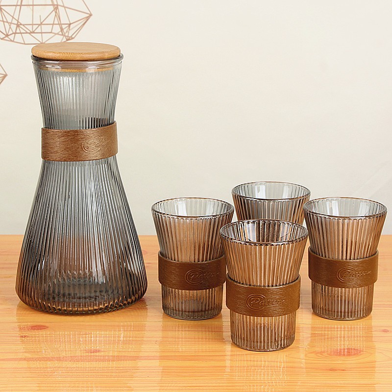 Jual Pitcher Teko Kaca Set Gelas Drink Set 5 Pcs Water Set Kimglass ...