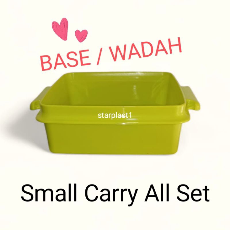 Jual Small carry all set Tupperware | base/wadah dan cover/tutup ...