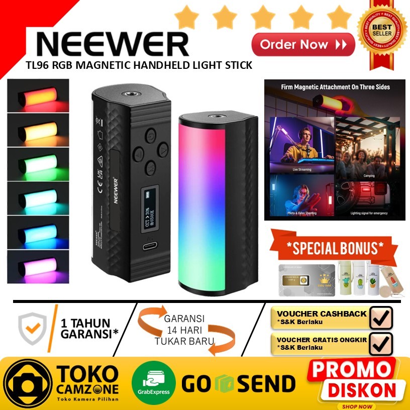 Jual Neewer TL96 RGB Magnetic Handheld Light Stick | Shopee Indonesia