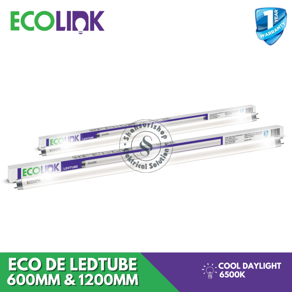 Jual ECOLINK LED TUBE LAMPU TL T8 PANJANG 600MM 9WATT & 1200MM 18WATT ...