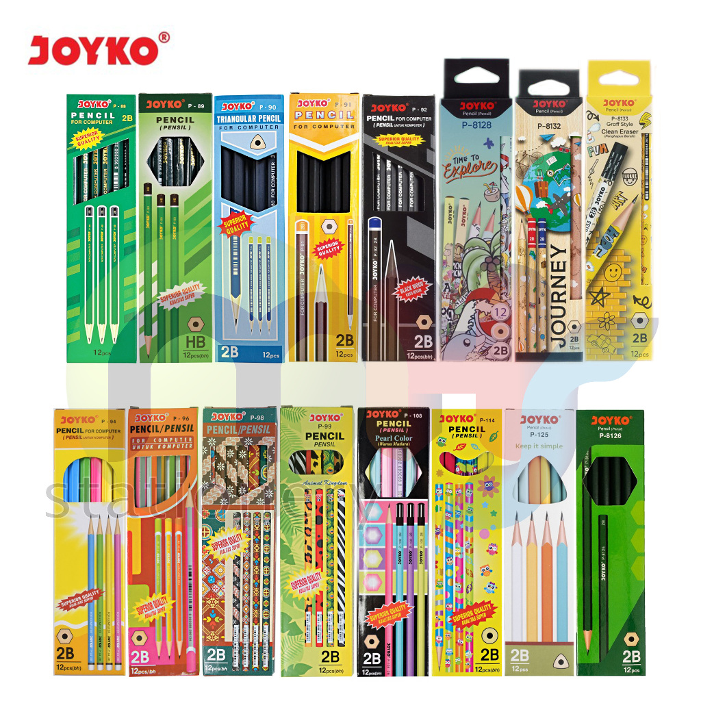 Jual Pencil Pensil Joyko P- 2B HB Prime 1 Box 12 Pcs | Shopee Indonesia