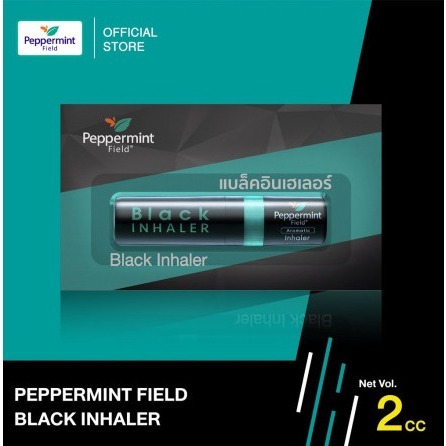 Jual Black Inhaler 2 In 1 Aromatic Peppermint Field Original THAILAND ...
