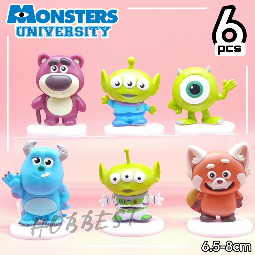 Jual Action Figure MONSTER UNIVERSITY set - Miniatur Topper Kue ...