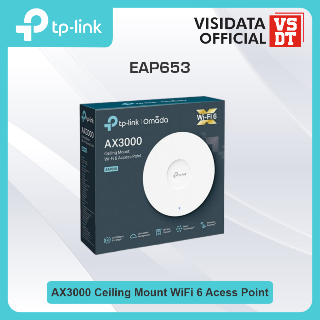 Jual TP-LINK EAP653 AX3000 Ceiling Mount WiFi 6 Access Point tplink ...