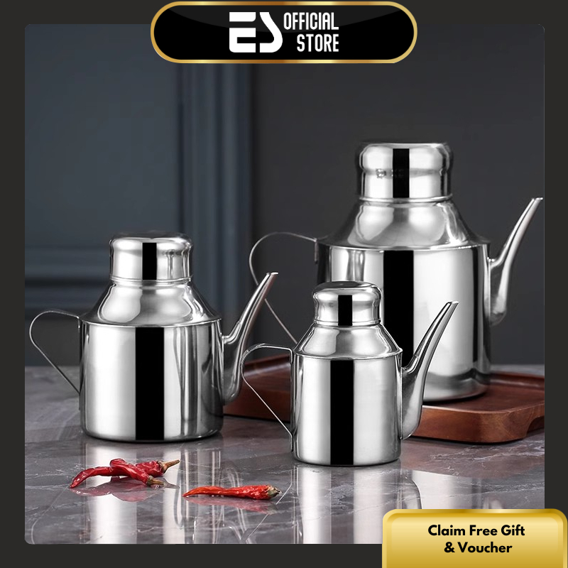 Jual [Spesial Live] ES Teko Minyak Goreng Ceret Air Stainless Steel ...