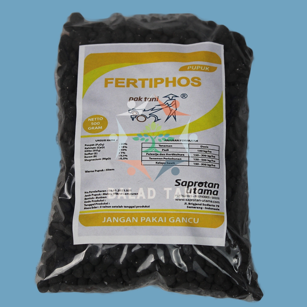 Jual PUPUK PAK TANI TSP FERTIPHOS HITAM 500 GRAM | Shopee Indonesia