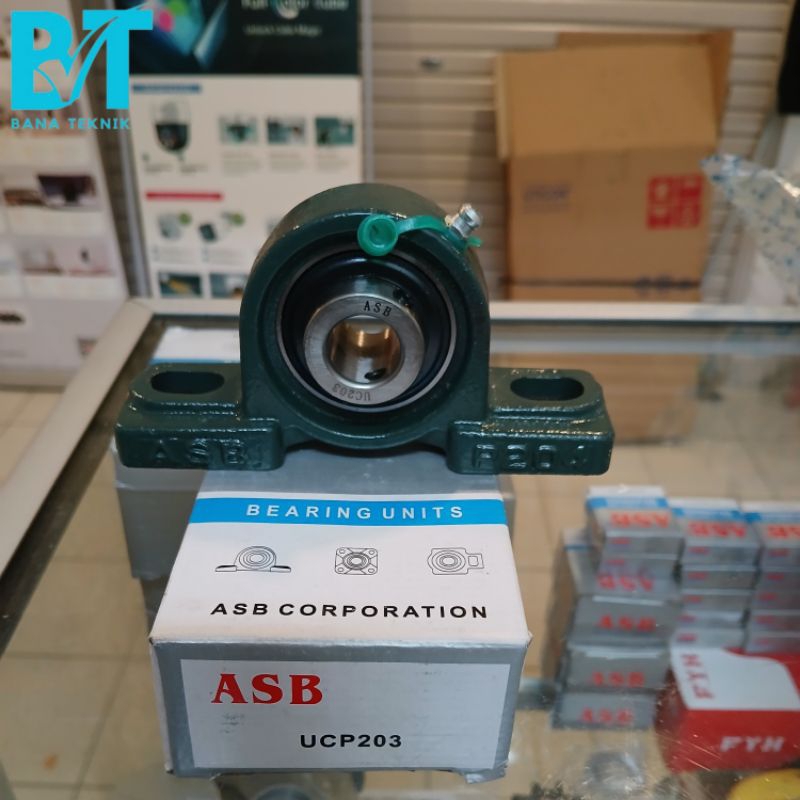 Jual Bearing UCP 203 ASB Pillow Block Diameter AS 17 mm | Shopee Indonesia
