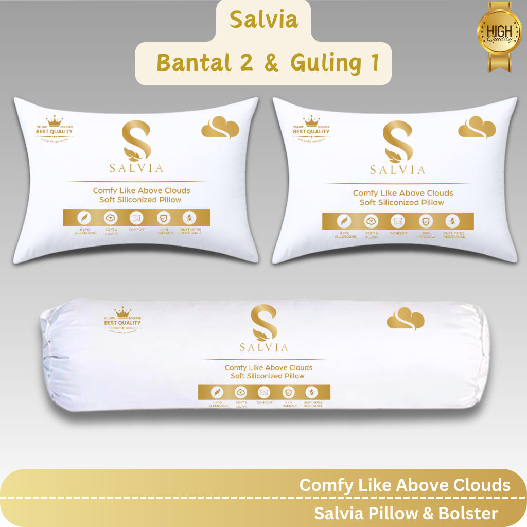 Jual Bantal 2 Guling 1 Tidur Premium Hotel 100% isi Silikon Dakron Empuk Untuk Kepala Original ...