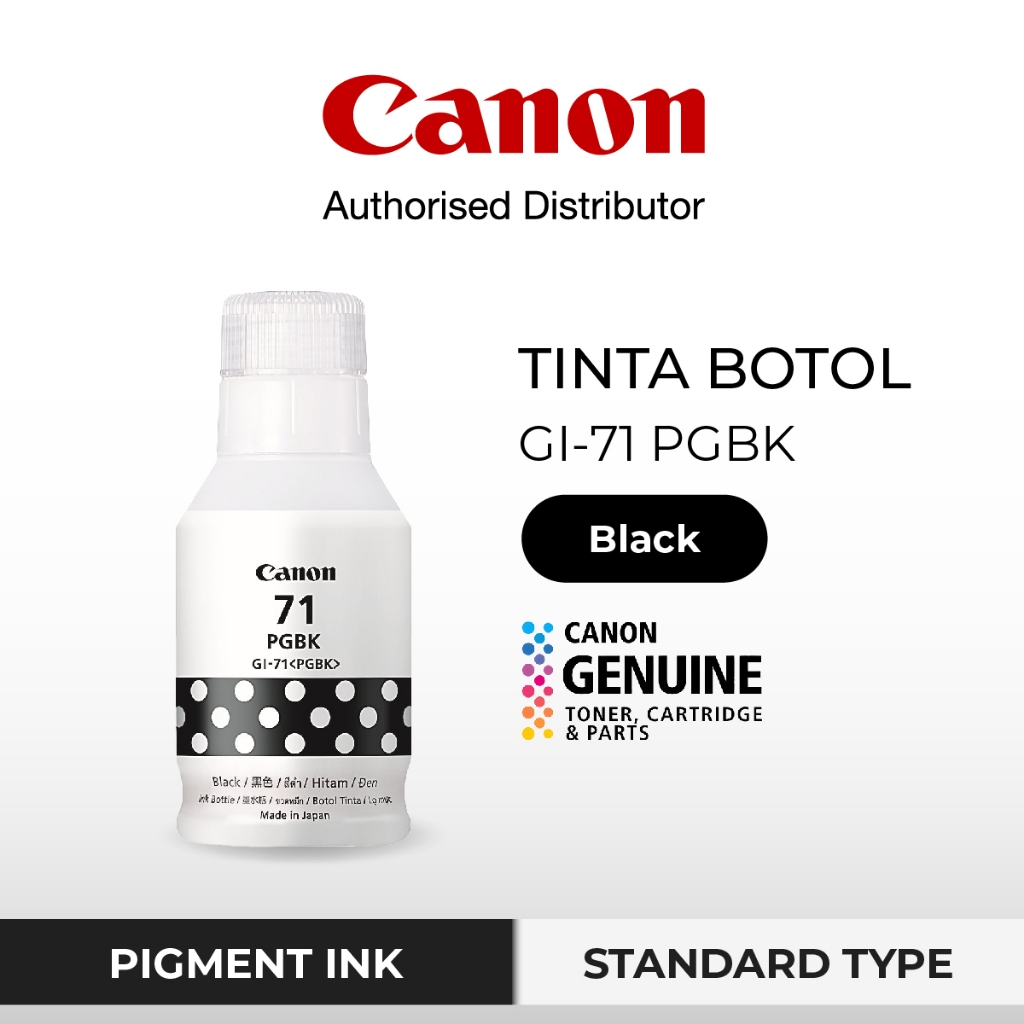 Jual Tinta Original Canon 71 Black GI71PGBK - Tinta Canon G1737 G2770 ...