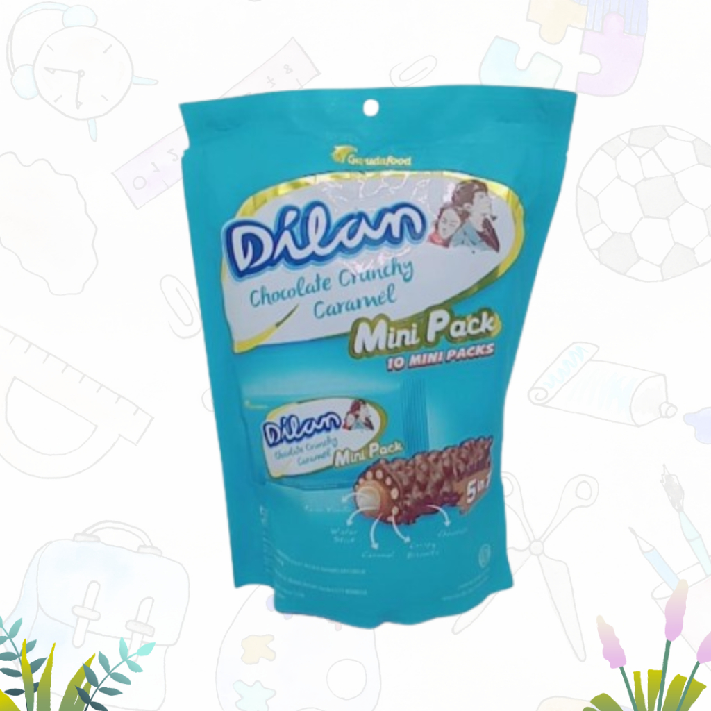 Jual Dilan Chocolate Crunchy Caramel Mini Packs 95gr (PCS) | Shopee ...