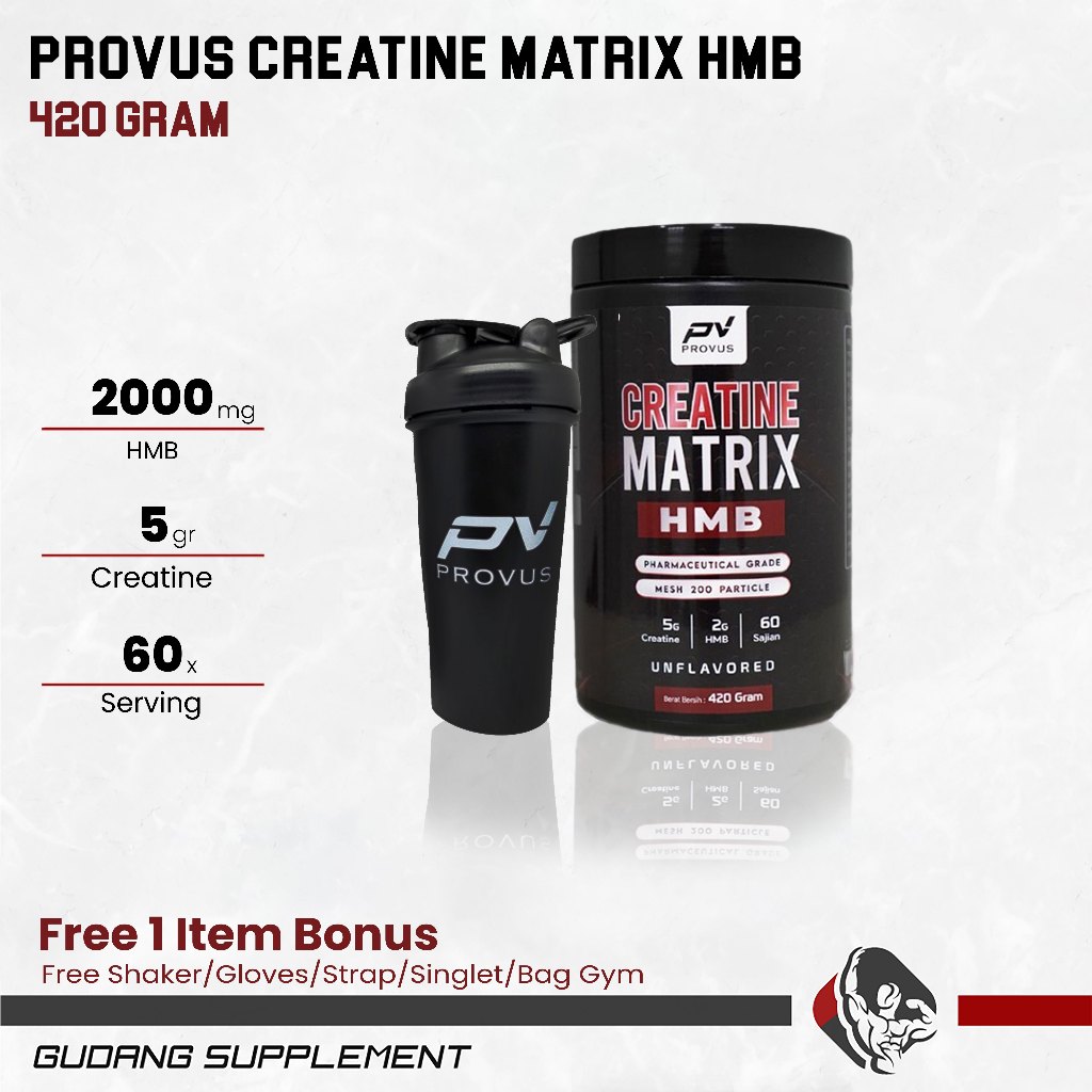Jual Provus Creatine Matrix HMB 420 gram 60 Servings Creatine ...