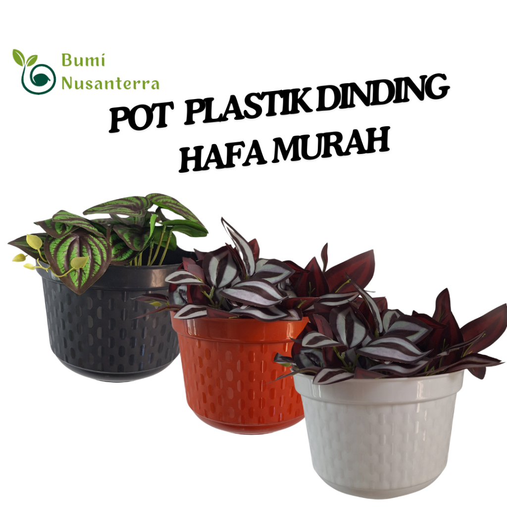 Jual Pot Bunga Tanaman Hias Dinding Hafa | Pot Plastik Dinding | Bumi ...