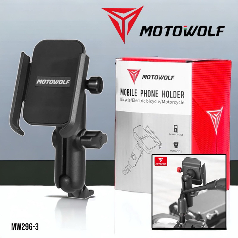 Jual MOTOWOLF HOLDER HP HAPE V3 DUDUKAN SPION DAN STANG CHARGER BISA ...
