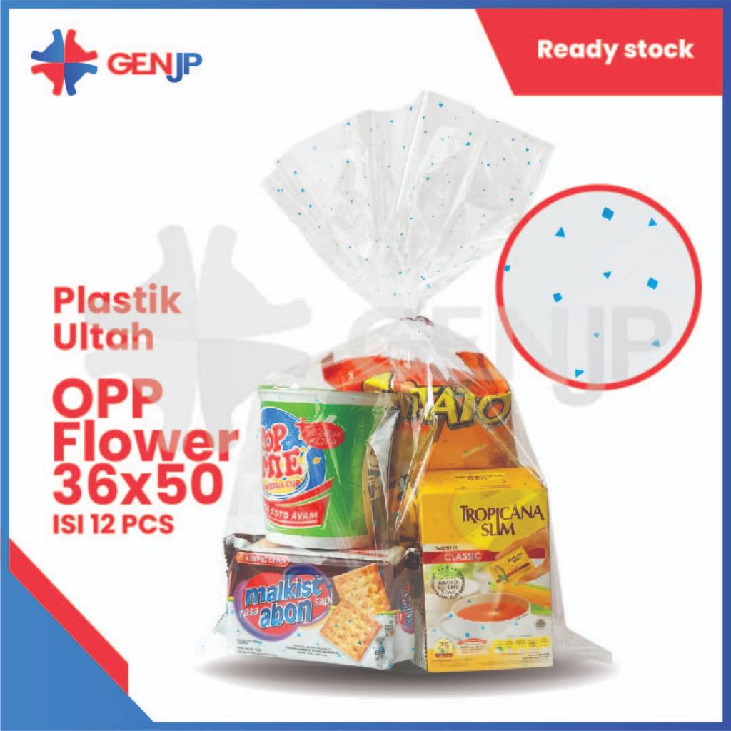 Jual Plastik OPP/KACA Ultah Motif Pecahan Kaca/Flower Ukuran 36x50cm ...