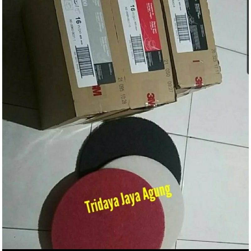 Jual Buffing pad 3M 16 inch / pad poles 16" putih | Shopee Indonesia