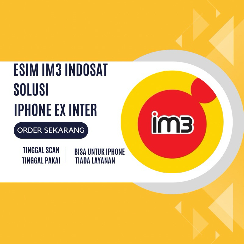 Jual ESIM IM3 INTER INDONESIA | Shopee Indonesia
