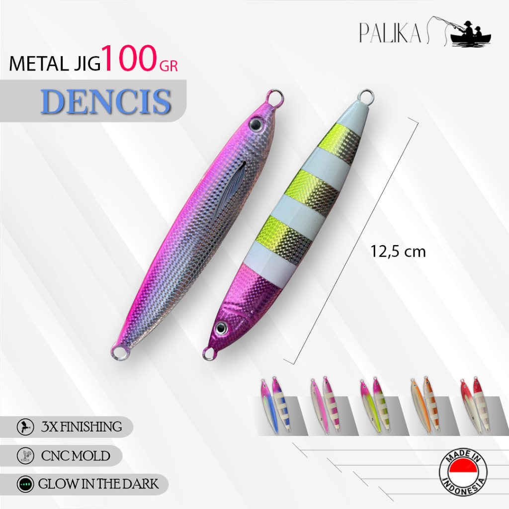 Jual Metal jig 100 gram Palika Dencis 100gr 100gram 100G | Shopee Indonesia