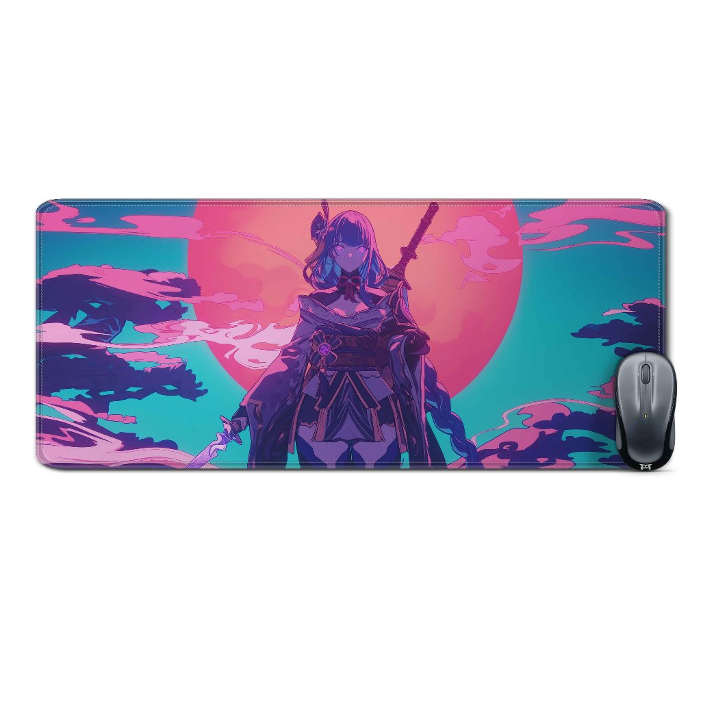 Jual Deskmat mousepad extended RAIDEN SHOGUN MOON SHINE - GENSHIN ...