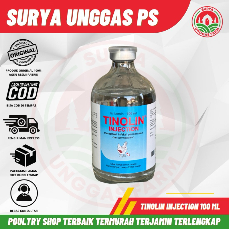 Jual TINOLIN INJECTION 100 ML MEDION - Injeksi Untuk Infeksi Pencernaan ...