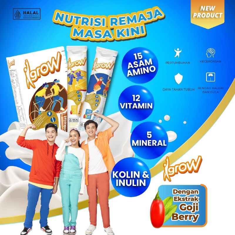 Jual Igrow susu peninggi badan pertumbuhan vitamin lengkap | Shopee Indonesia