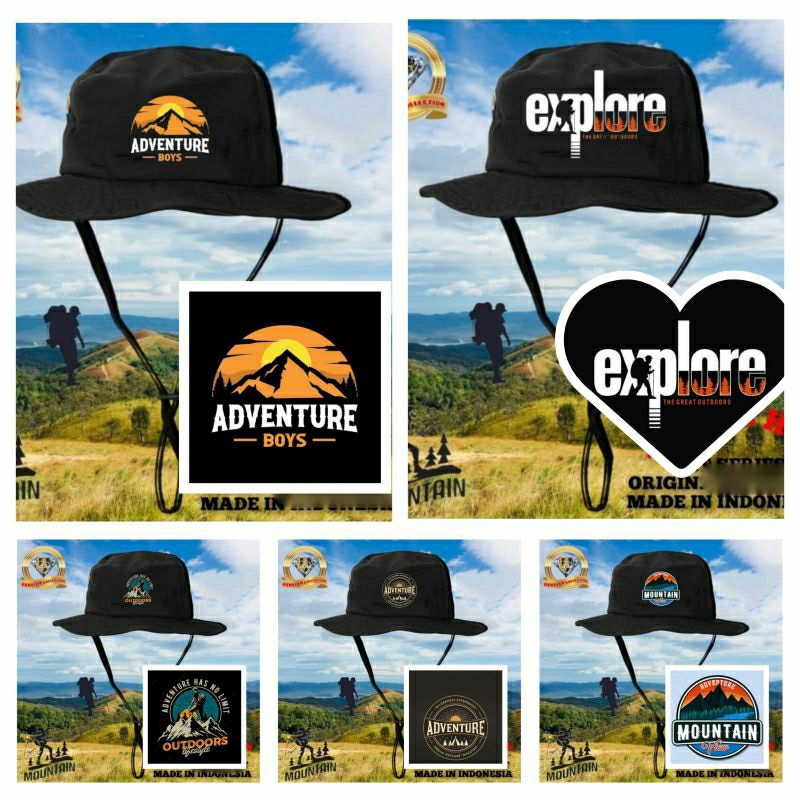 Jual TOPI ADVENTURE#RIMBA#PANTAI#ALAM | Shopee Indonesia