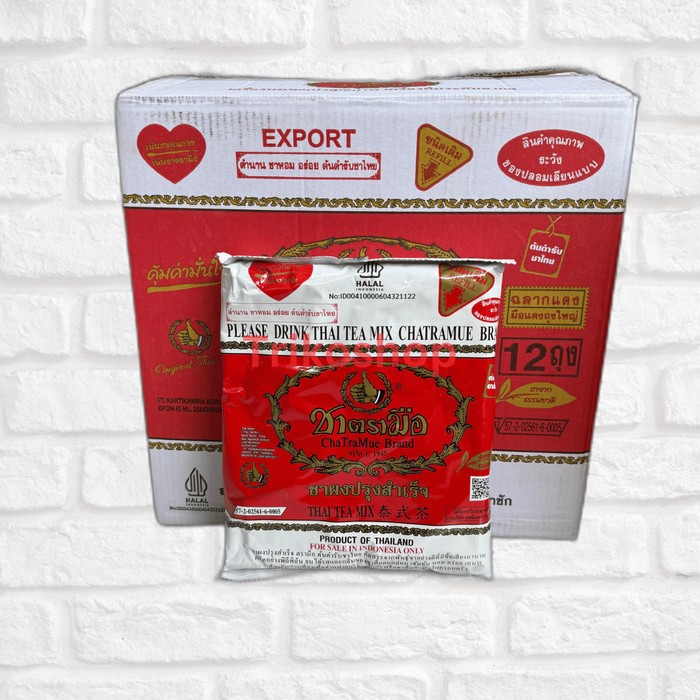 Jual Chatramue Thai Tea MERAH Thai Red Tea / 1 DUS isi 12 pcs ...
