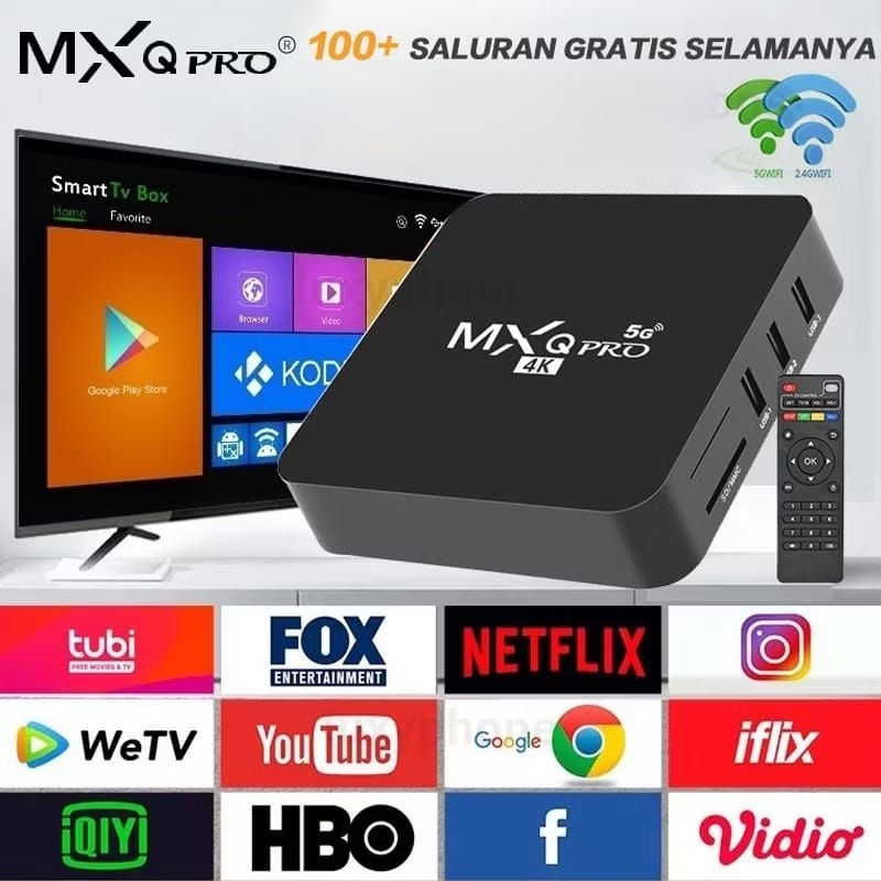 Jual Android TV Box MXQ 4K HD Multi Media 2GB+16GB Smart TV Box Ultra ...