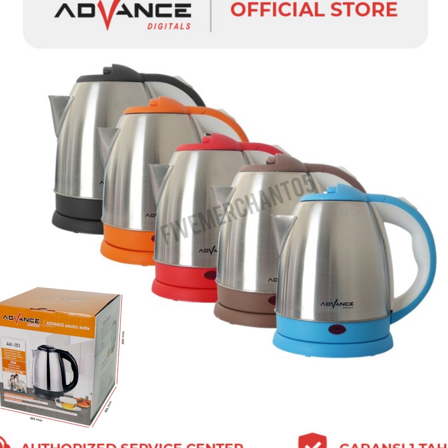Jual HJ6 Teko Listrik Advance AK 151 15 Liter Electric Kettle Otomatis ...