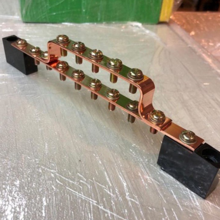 Jual KF7 Busbar Grounding Bar Plat TembagaTerminal Nol Arde Grounding ...