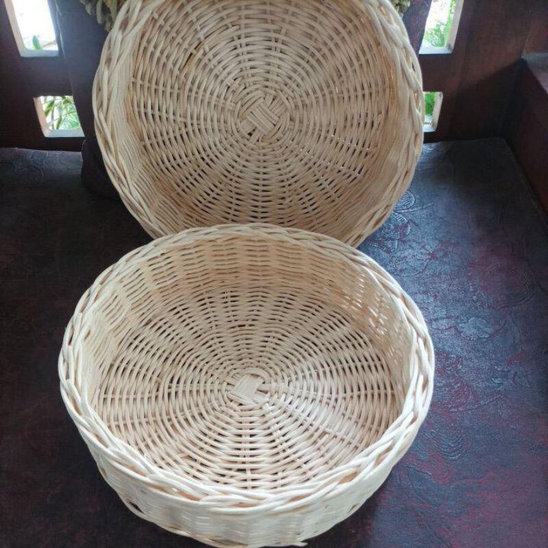 Jual keranjang rotan bulat diameter 18cm tinggi 6cm | Shopee Indonesia