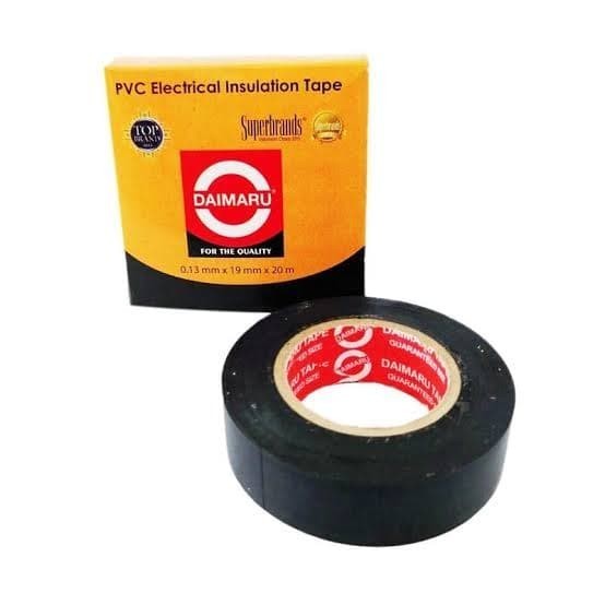 Jual Daimaru Solasi/ Selotip Listrik PVC Hitam 19MM x 20M | Shopee ...