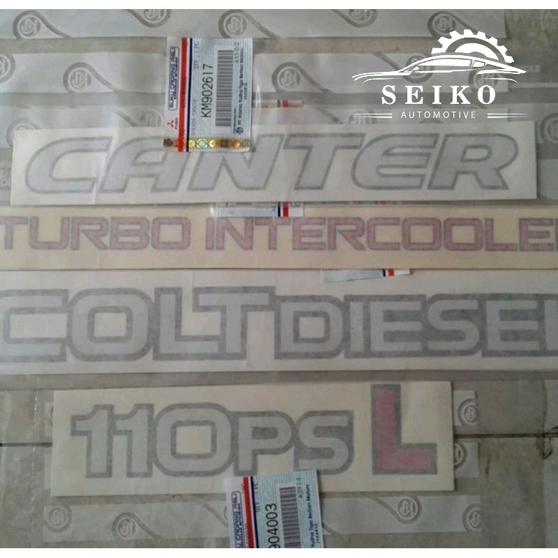 Jual Sticker 110psL Coltdiesel Canter Turbo Intercoiler Orisinil (SET 4 ...