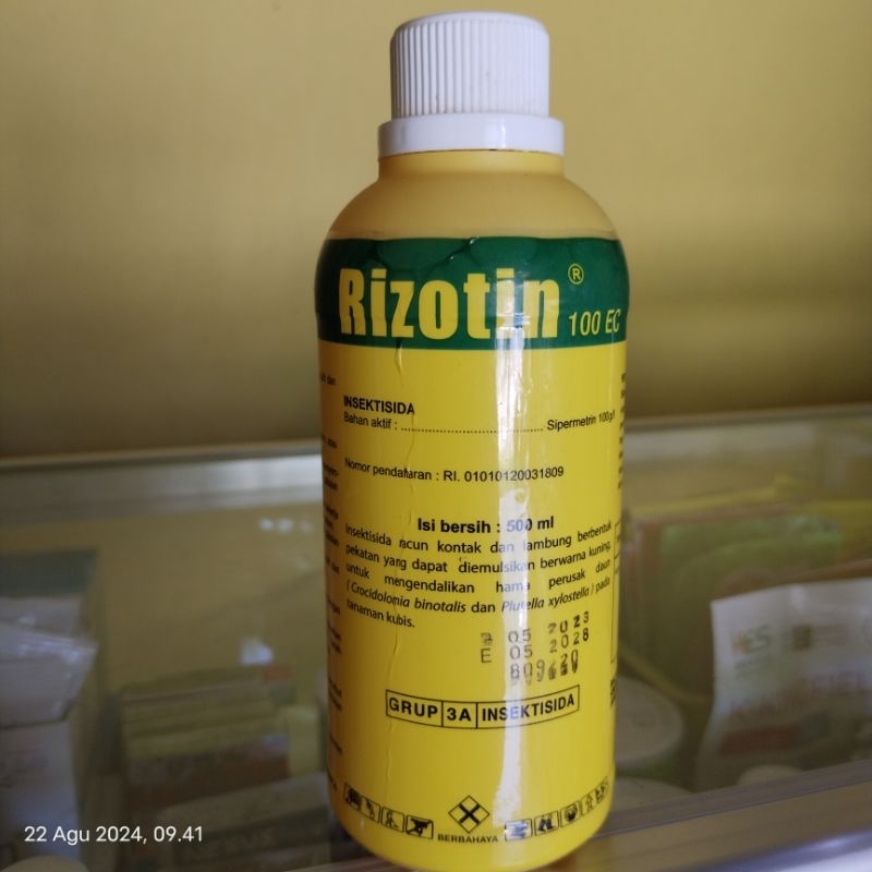Jual Insektisida RIZOTIN 100 EC Kemasan 500 ml | Shopee Indonesia