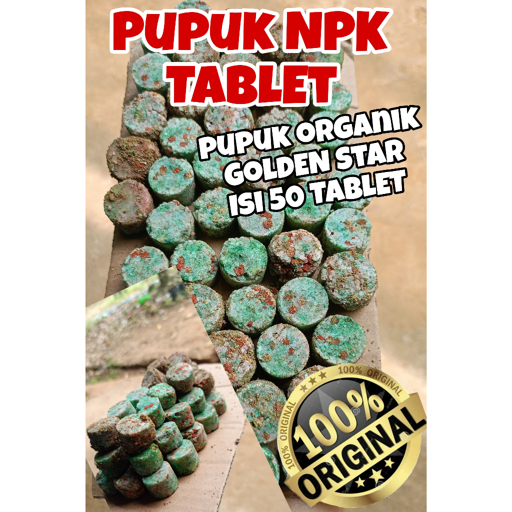 Jual PUPUK STARTER NPK TABLET PUPUK SERBAGUNA ISI 50 TABLET | Shopee ...