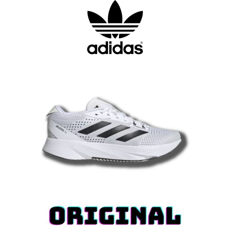 Jual Sepatu Adidas Adizero SL White Black Women's ( HQ1343 ) Original ...