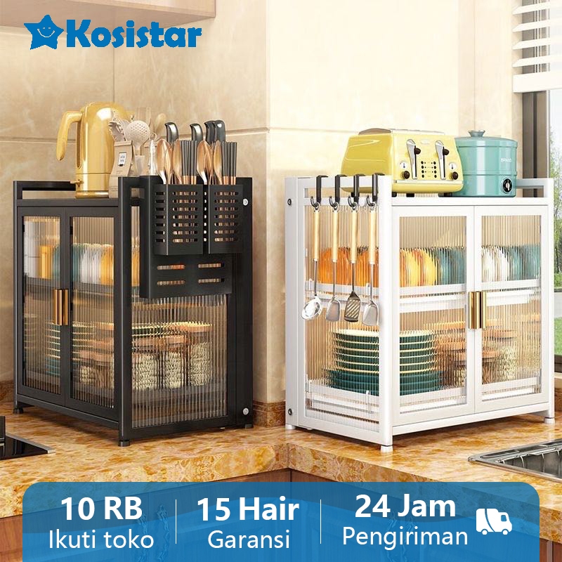 Jual Rak Lemari Dapur /Rak Piring Tertutup /Lemari Piring Minimalis/Rak ...
