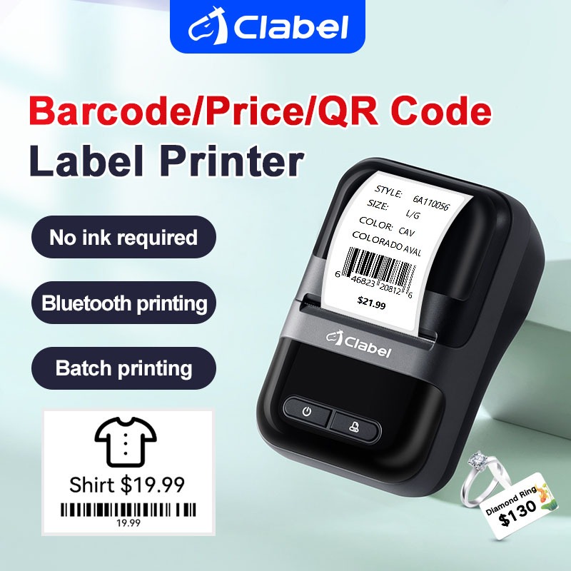 Jual CLABEL 220B Pencetak Label Termal,Printer Struk Portable，Printer Label Bluetooth Tanpa ...