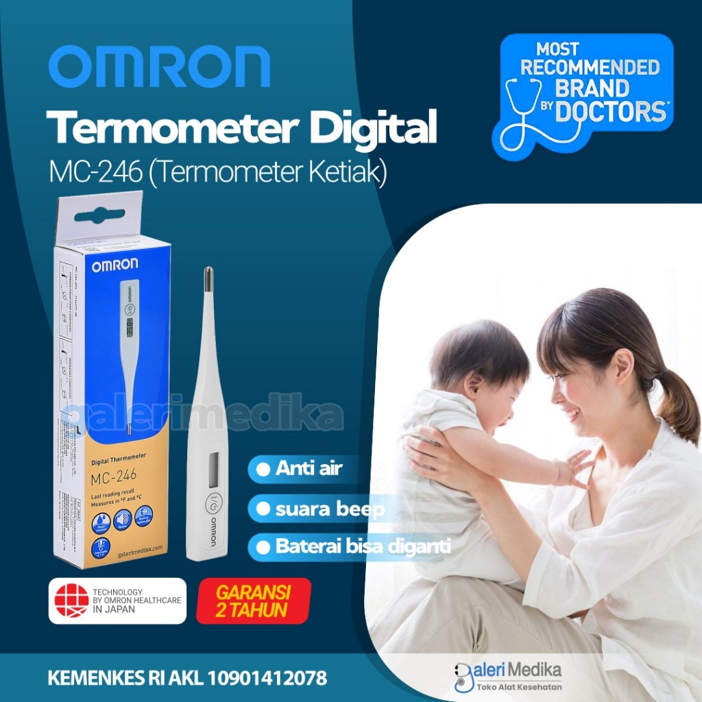 Jual Omron MC-246/ MC246 / MC 246 Termometer Digital Bayi Anak dan Dewasa | Shopee Indonesia