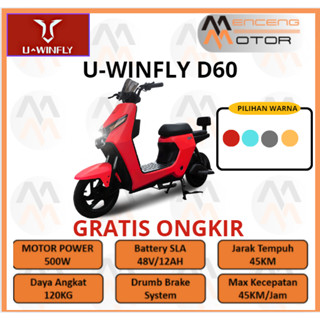 Jual UWINFLY D60-D60 ADV SEPEDA LISTRIK 500W 48V/12AH GARANSI RESMI | Shopee Indonesia