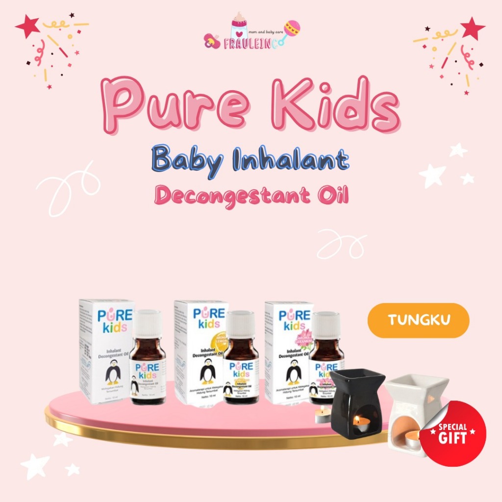 Jual *FRAULEINCO* Pure Kids Baby Inhalant Decongestant Oil - 10mL ...