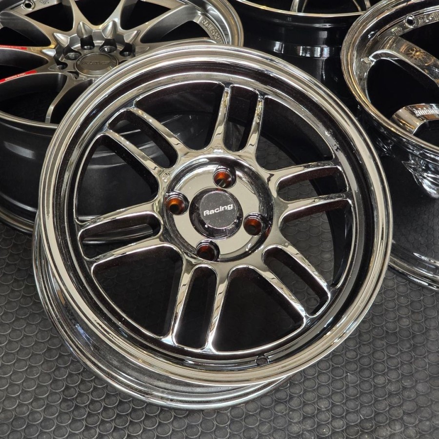 Jual velg mobil ring 16 ENKEI RPF1 BLACK CROME R16 raize freed jazz ...