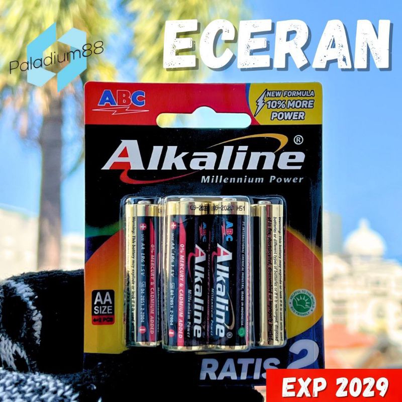 Jual ABC ALKALINE AA A2 AAA A3 Baterai 1.5V ECERAN 1 Biji | Shopee ...