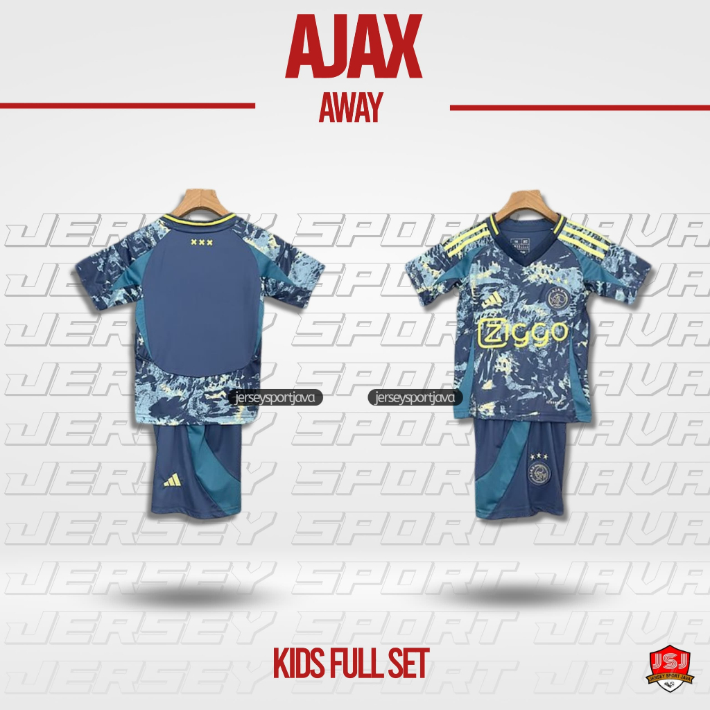 Jual ( BARU PO ) JERSEY BAJU BOLA KIDS/ANAK AJAX AWAY 2024 2025 NEW ...