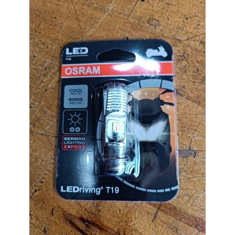 Jual BOHLAM OSRAM LED T19 6000K WHITE PUTIH KAKI 1 AC DC LAMPU MOTOR ...