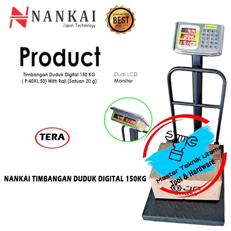 Jual [TERLARIS] Timbangan Duduk Digital 150kg / Timbangan Barang / Timbangan Lantai 150 KG ...