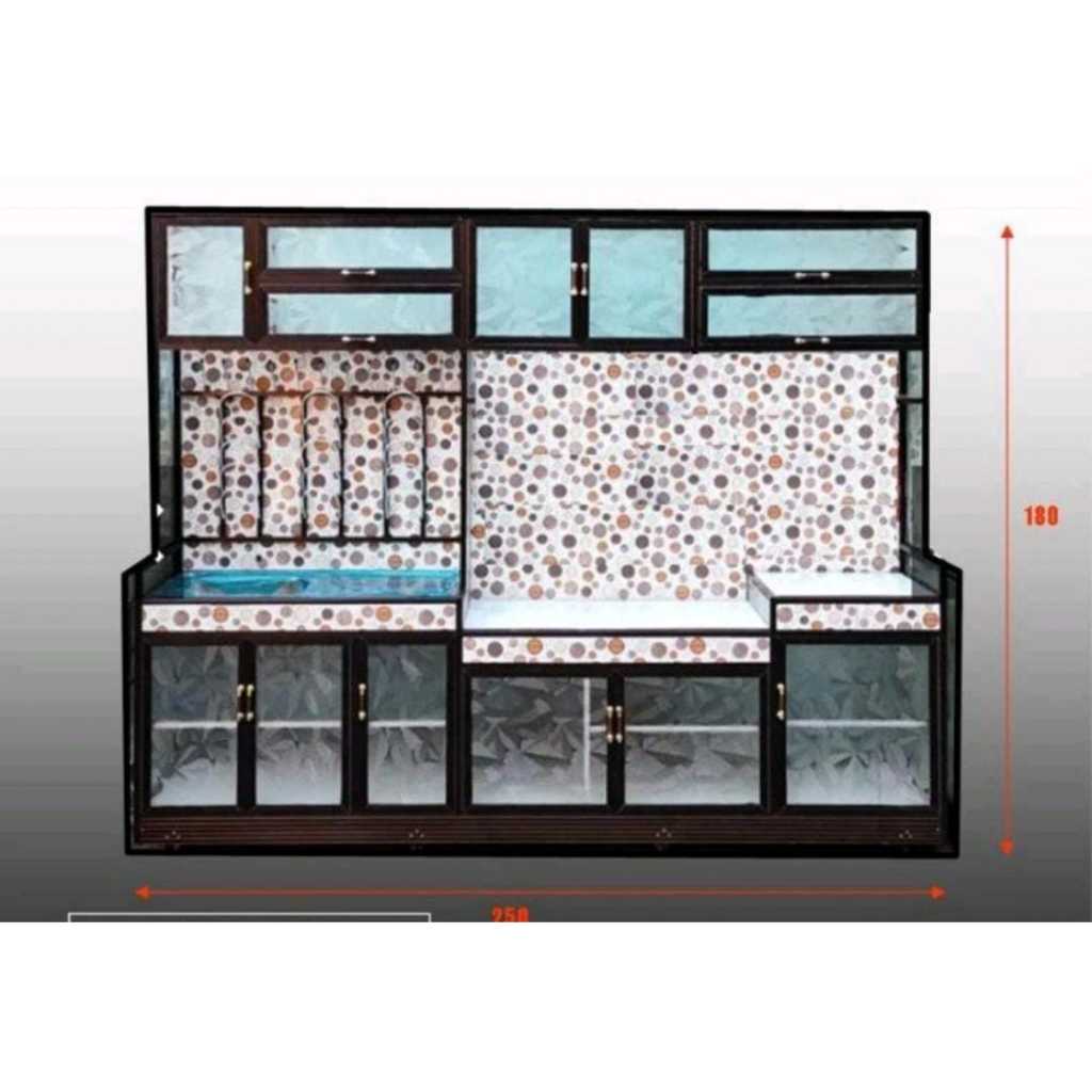 Jual Kitchen set 6 pintu tiang holo terbaru/satu set rak dapur/rak ...