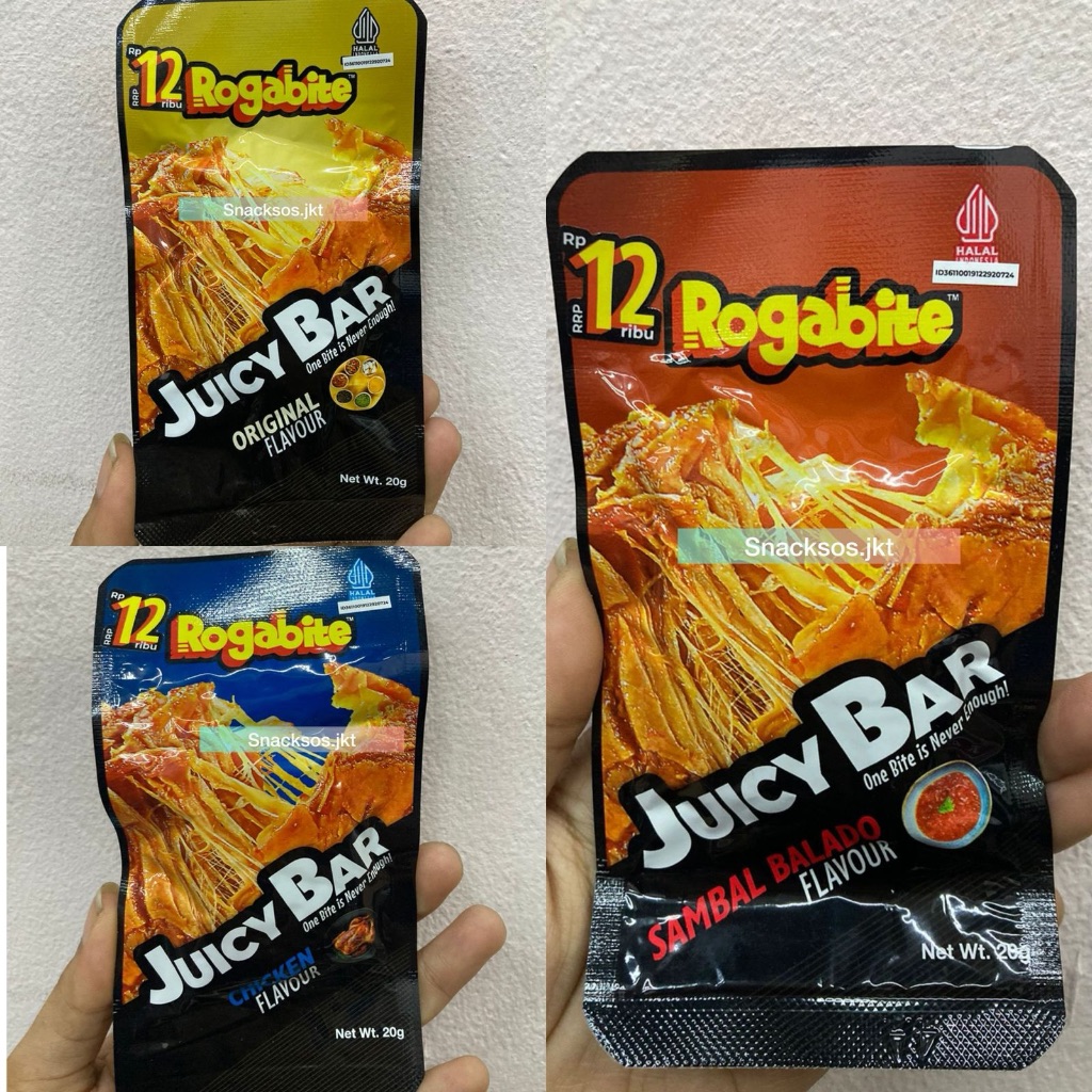 Jual ROGABITE JUICY BAR ORIGINAL / CHICKEN / SAMBAL BALADO- LA TIAO ...