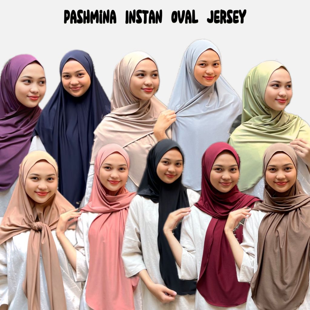 Jual 𝐅𝐚𝐥𝐢𝐳𝐚 - Pashmina Instan Oval Premium Hijab Pashmina Instan Oval Premium | Shopee Indonesia