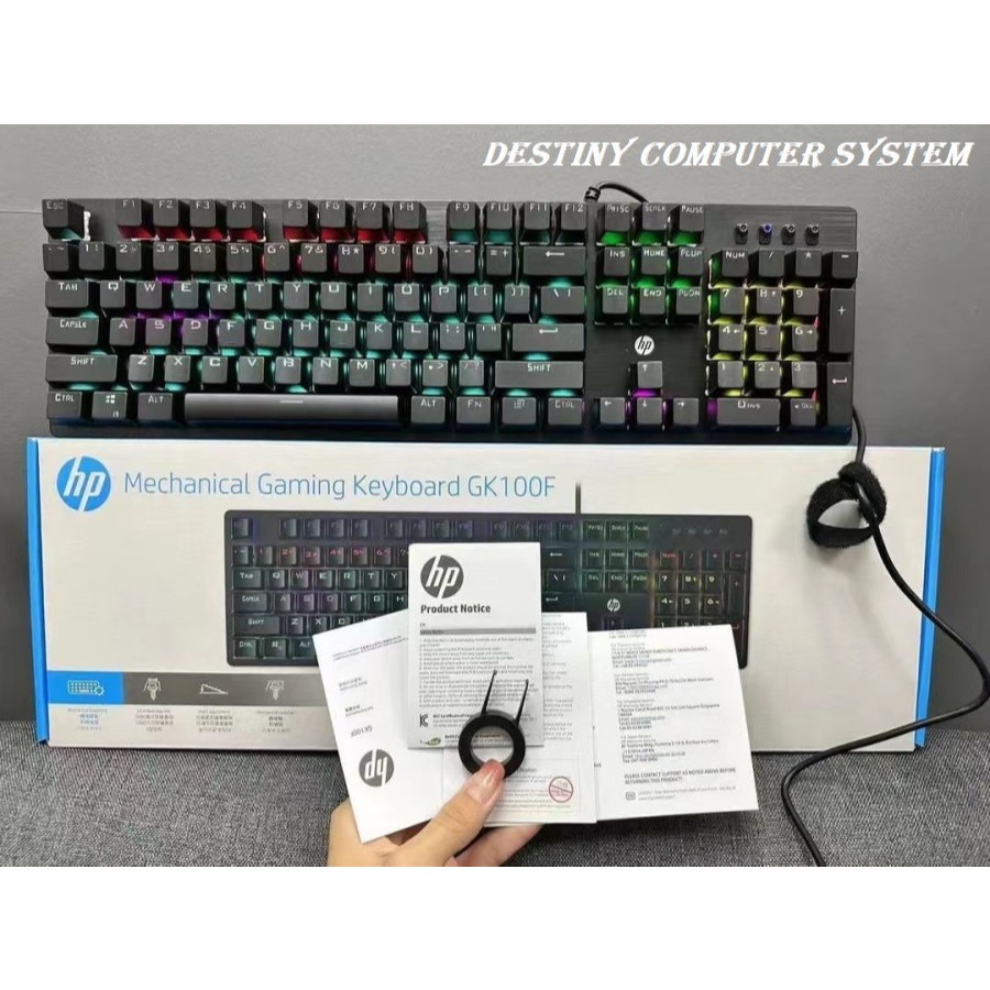 Jual Keyboard Mechanical Gaming HP GK100F RGB | Shopee Indonesia