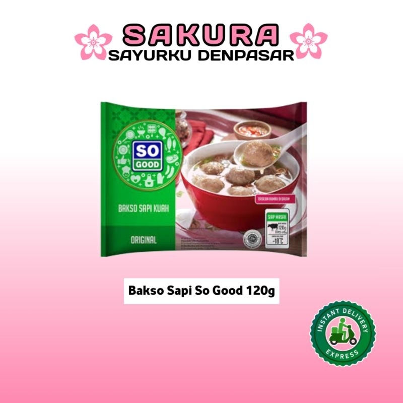 Jual Bakso Sapi So Good 120g - SAKURA | Shopee Indonesia